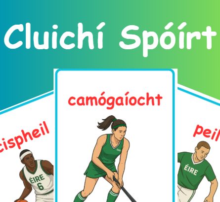 Cluichí Spóirt – Irish Sports Posters Pack (As Gaeilge) – Gael Chords